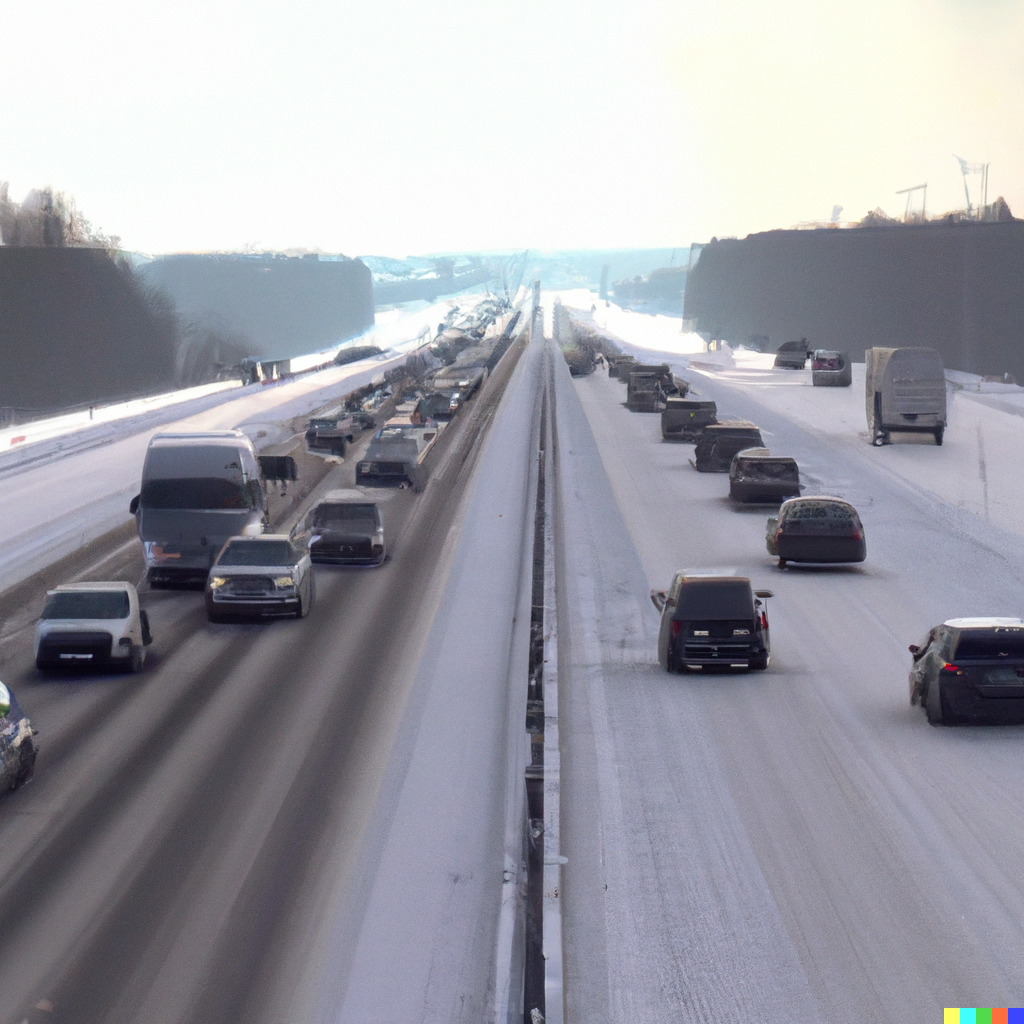 autobahn with | snow – uhr