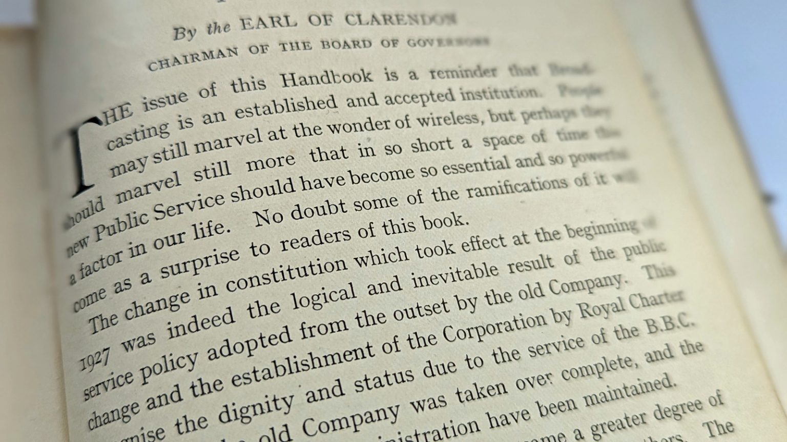 BBC 1927 | royal charter – uhr